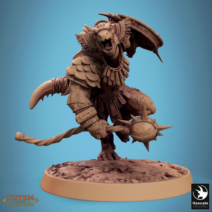 3D Printable Pack Lizardman Elite Warfang by Rescale Miniatures