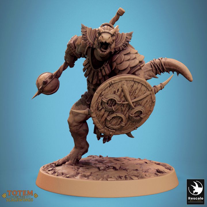3D Printable Pack Lizardman Elite Warfang by Rescale Miniatures