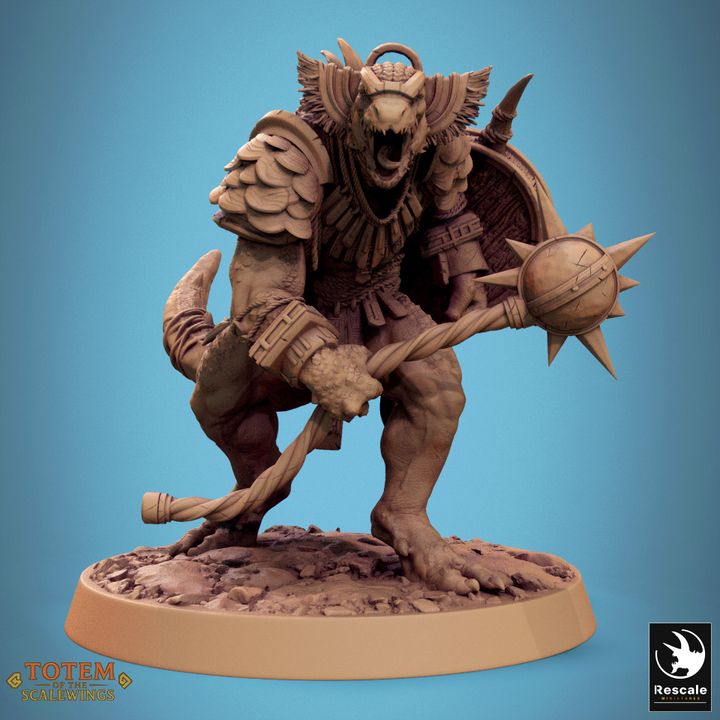 3D Printable Pack Lizardman Elite Warfang by Rescale Miniatures