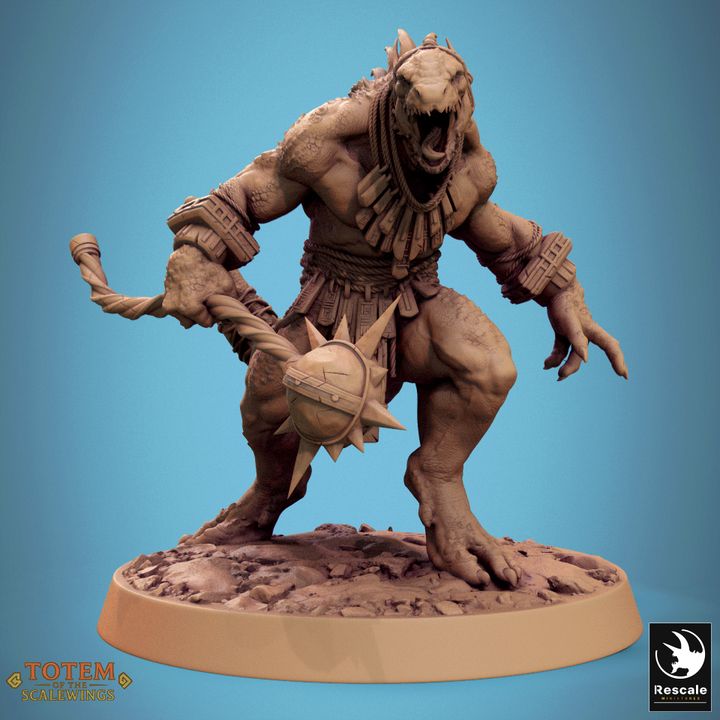 3D Printable Pack Lizardman Elite Warfang by Rescale Miniatures
