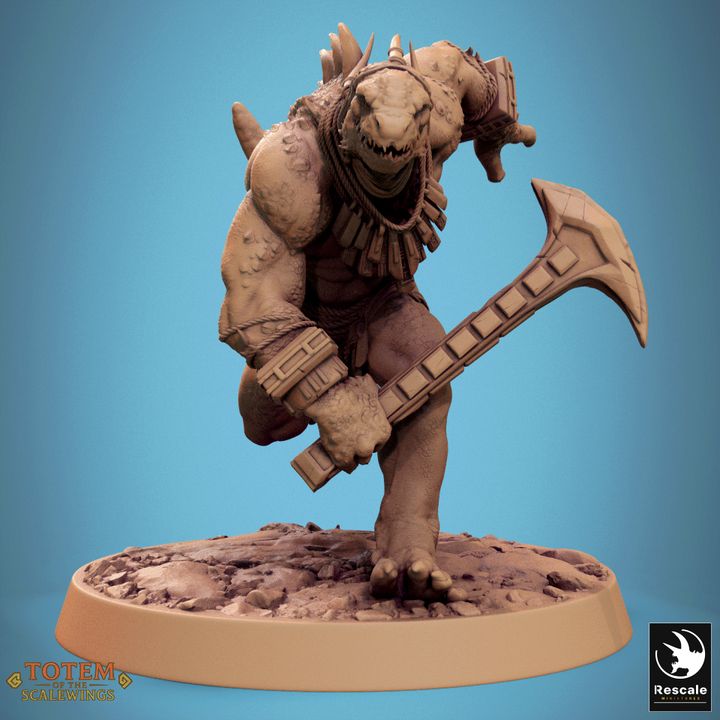 3D Printable Pack Lizardman Elite Warfang by Rescale Miniatures