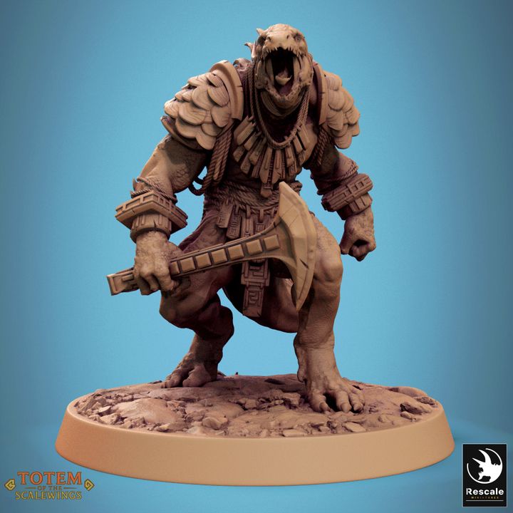 3D Printable Pack Lizardman Elite Warfang by Rescale Miniatures
