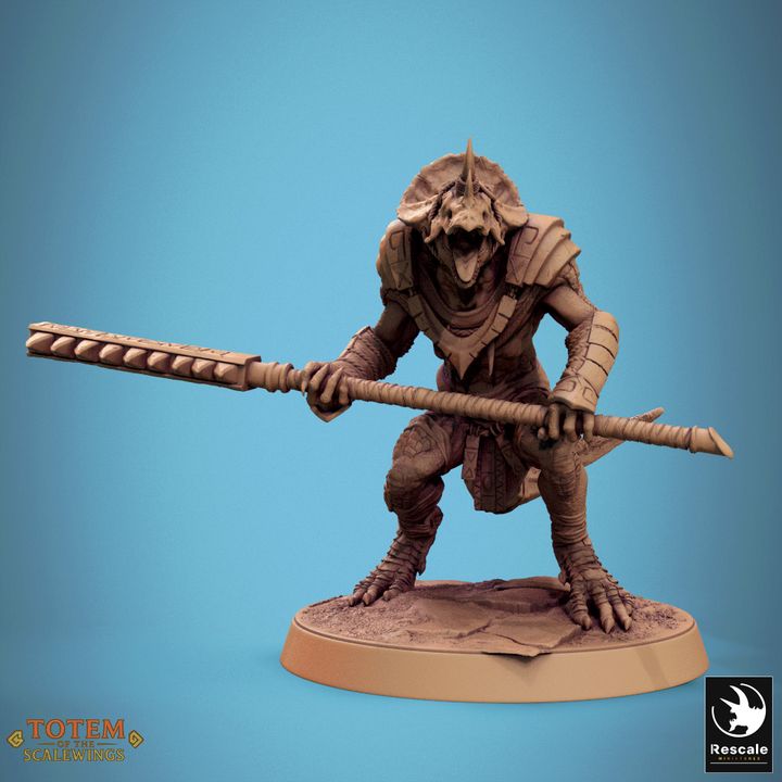 3D Printable Pack Lizardman Grimscale by Rescale Miniatures