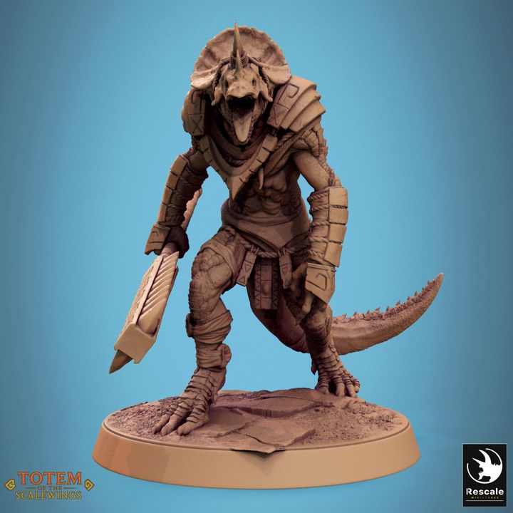 3D Printable Pack Lizardman Grimscale by Rescale Miniatures