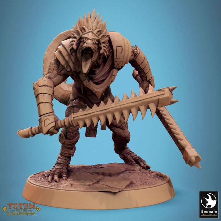 3D Printable Pack Lizardman Grimscale by Rescale Miniatures