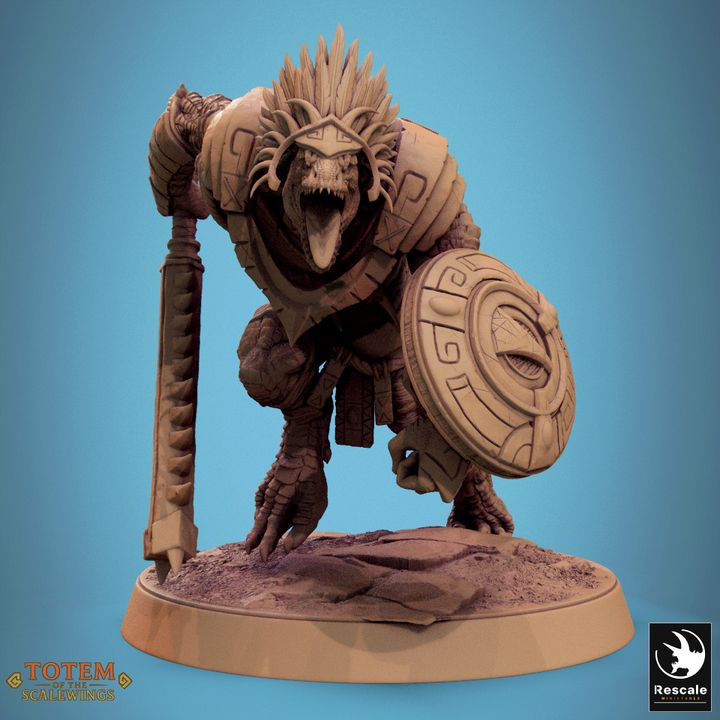 3D Printable Pack Lizardman Grimscale by Rescale Miniatures