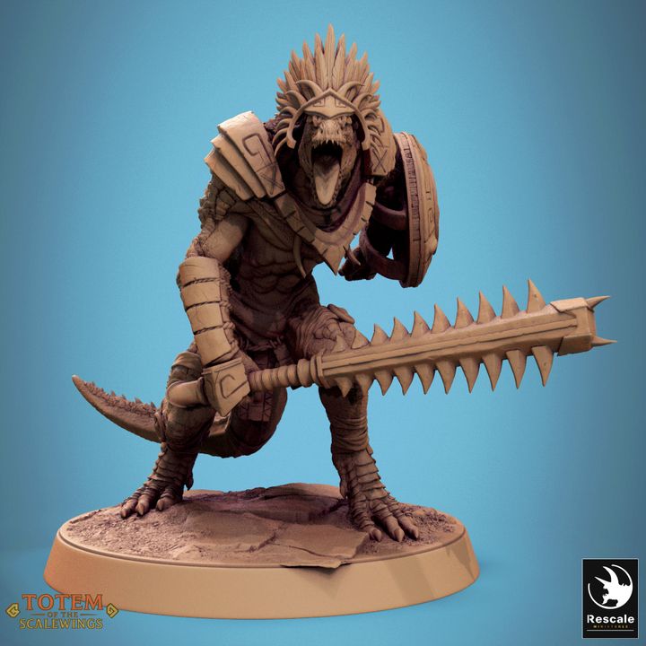 3D Printable Pack Lizardman Grimscale by Rescale Miniatures