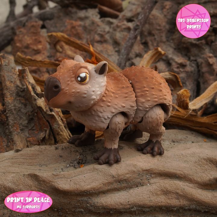 3D Printable Flexi Capybara by TriDimensionPrints