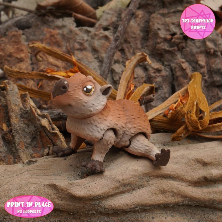 3D Printable Flexi Capybara by TriDimensionPrints