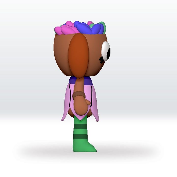 3D Printable Bassie STL 3D Model Dandys World 3D Model Character Fanart ...