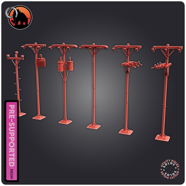 3D Printable Utility Poles by Plastic Age