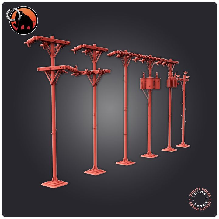 3D Printable Utility Poles by Plastic Age