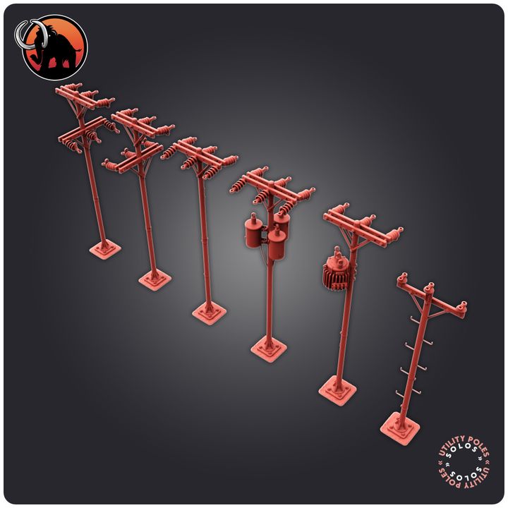 3D Printable Utility Poles by Plastic Age