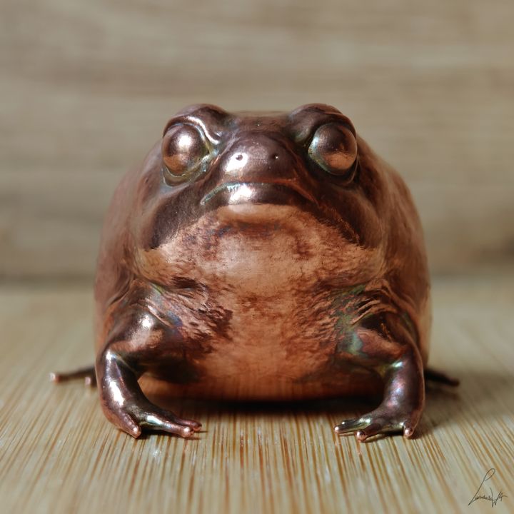 3D Printable Desert Rain Frog by LabradoriteWolf