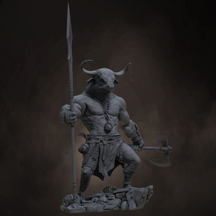 3D Printable TAURUS - 32 and 75mm by Necropunks Miniatures