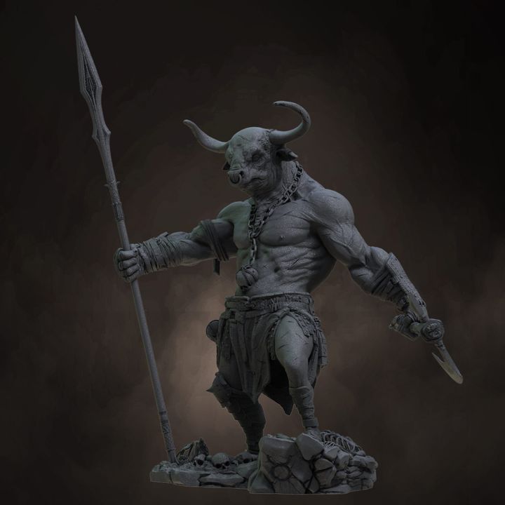 3D Printable TAURUS - 32 and 75mm by Necropunks Miniatures