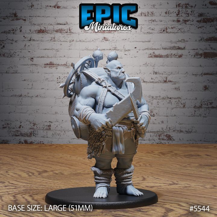 3D Printable Ogre Butcher / Humanoid Giant / Cave Creature / Bulky ...