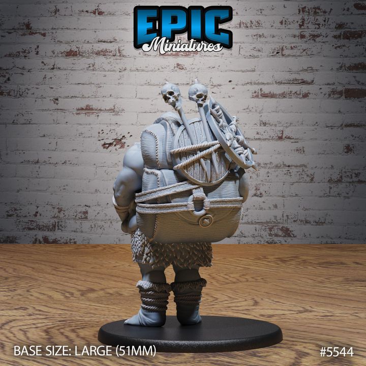 3D Printable Ogre Butcher / Humanoid Giant / Cave Creature / Bulky ...