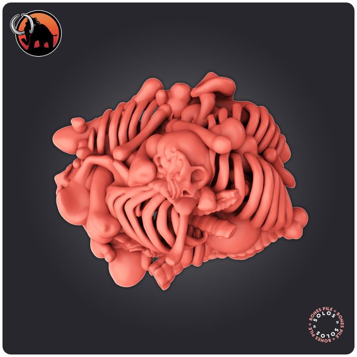 3D Printable Bones Pile by Plastic Age