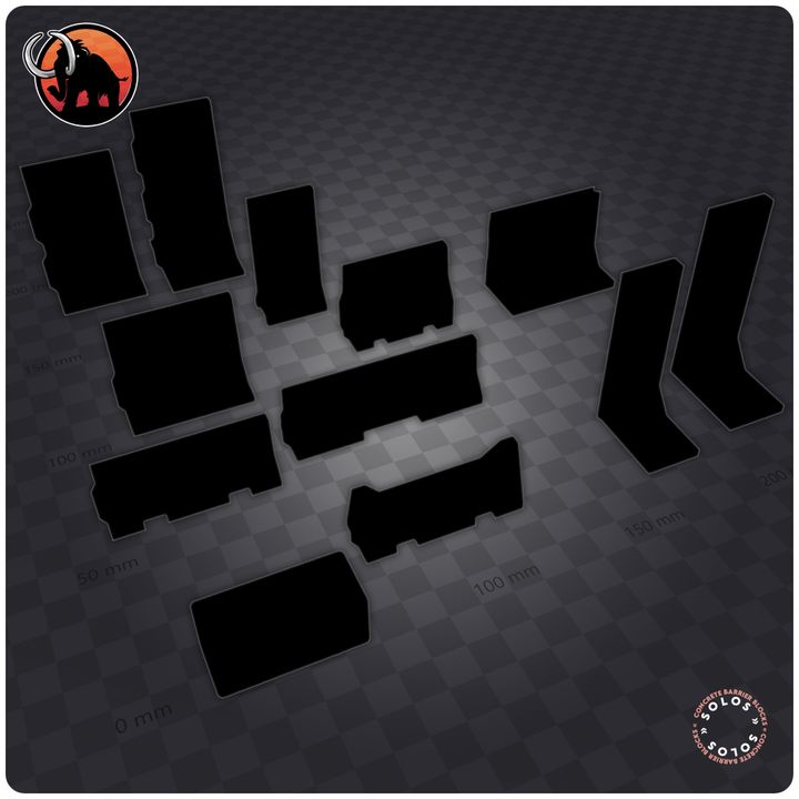 3D Printable Concrete Barrier Blocks by Plastic Age