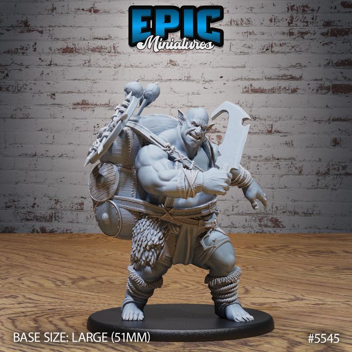 3D Printable Ogre Butcher Set / Humanoid Giant / Cave Creature / Bulky ...