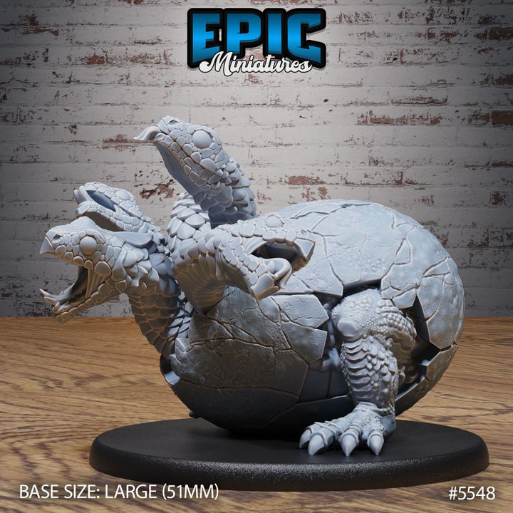 3D Printable Baby Hydra Set / Five-Headed Snake / Legendary Beast ...