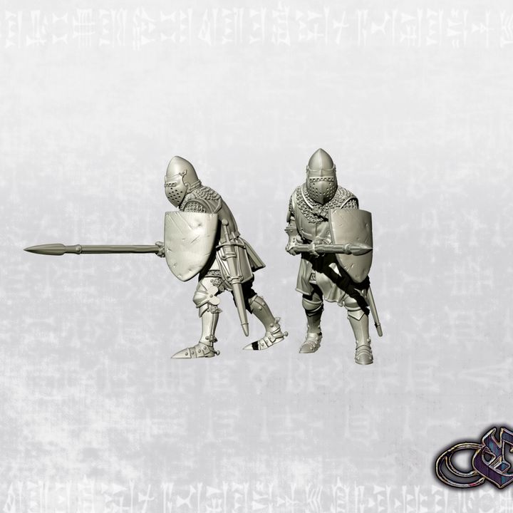 3D Printable "Castilian Knight with spear on foot - 14th century - May ...