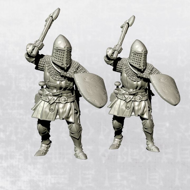 3D Printable "Castilian Knight with axe on foot - 14th century - May'25 ...