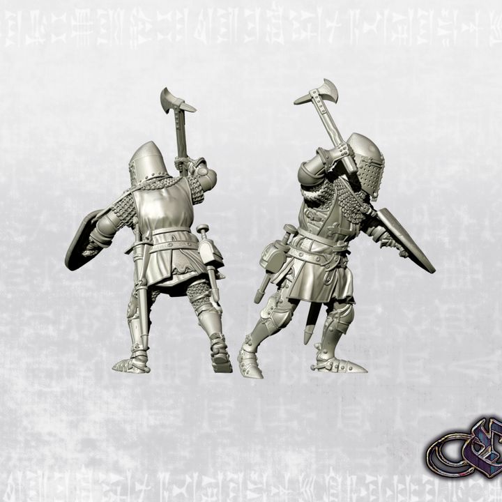 3D Printable "Castilian Knight with axe on foot - 14th century - May'25 ...