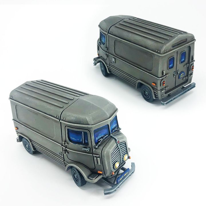 3D Printable Akell K400 Cargo van and variants by Nate Feyma