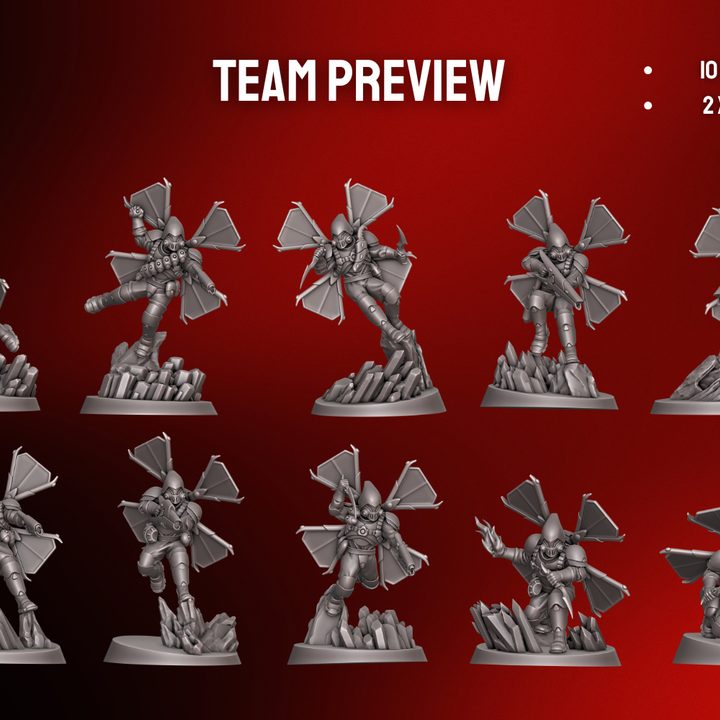 3D Printable U.N.C - Umbral Nexus Collective (NOD) - Masters of Shadow ...