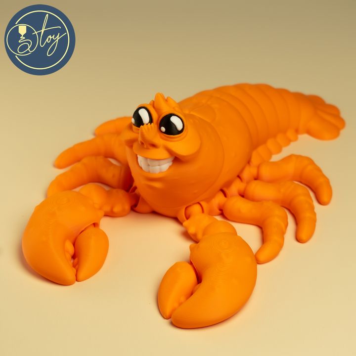 3D Printable Articulated Lobster by Atoy