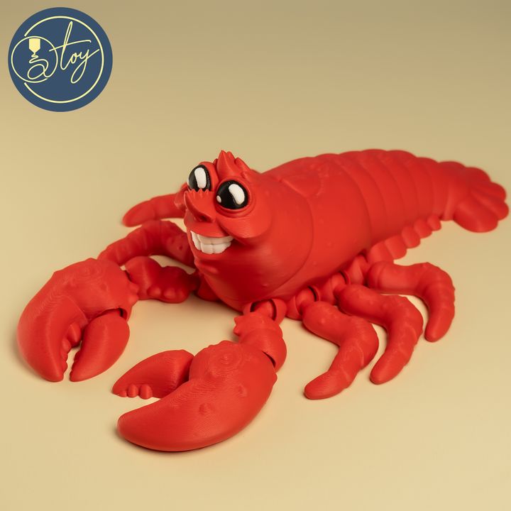 3D Printable Articulated Lobster by Atoy
