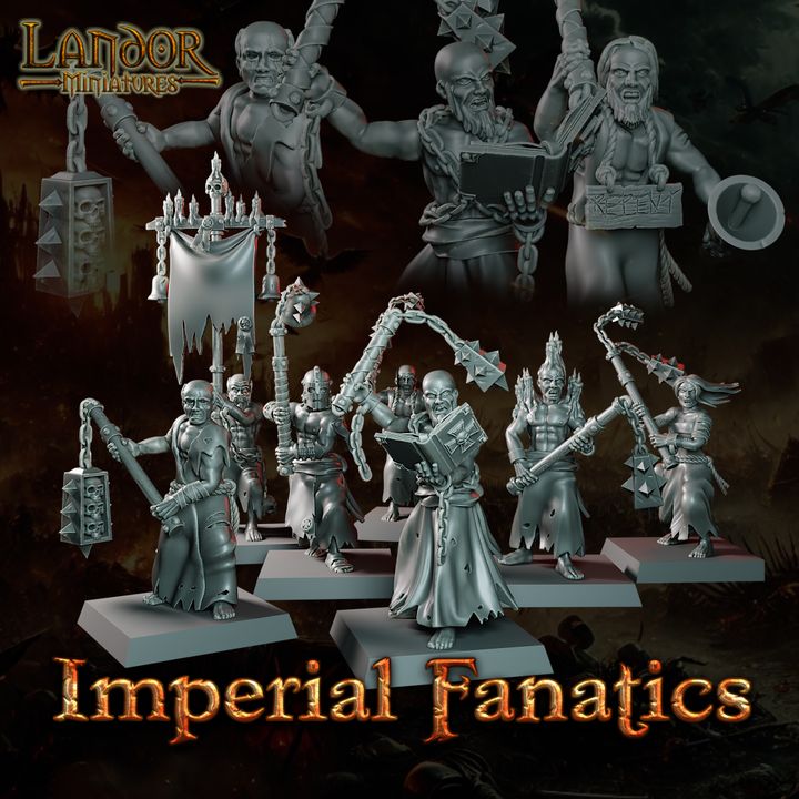 3D Printable Imperial Fanatics by Landor Miniatures