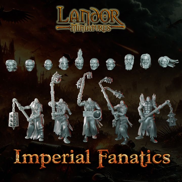 3D Printable Imperial Fanatics by Landor Miniatures