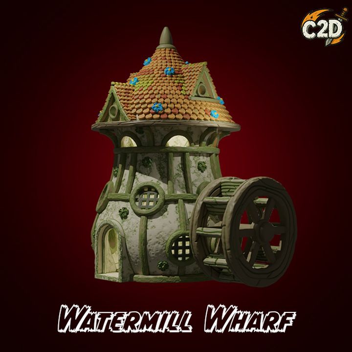 3D Printable WaterMill by C2Dwellers