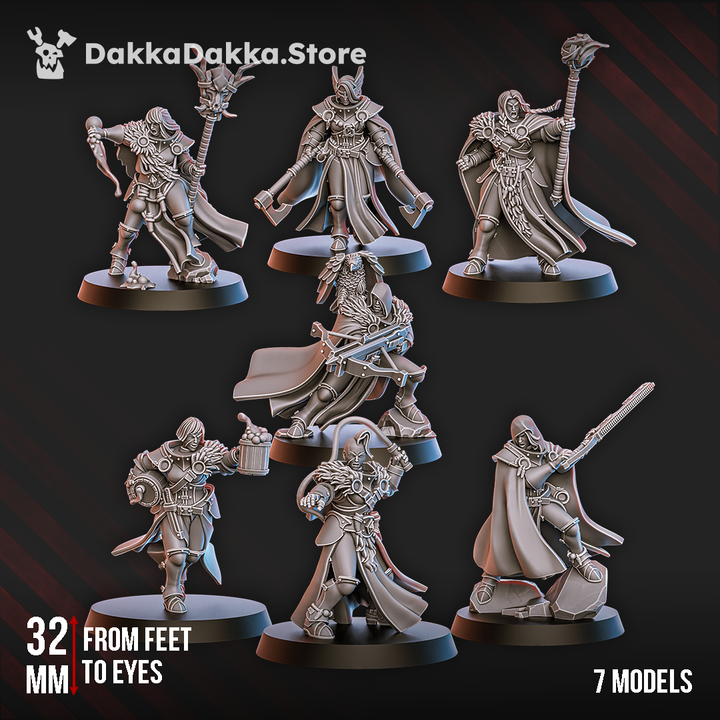 3D Printable Blackhide Tribe Squad (x7) by dakkadakka.store