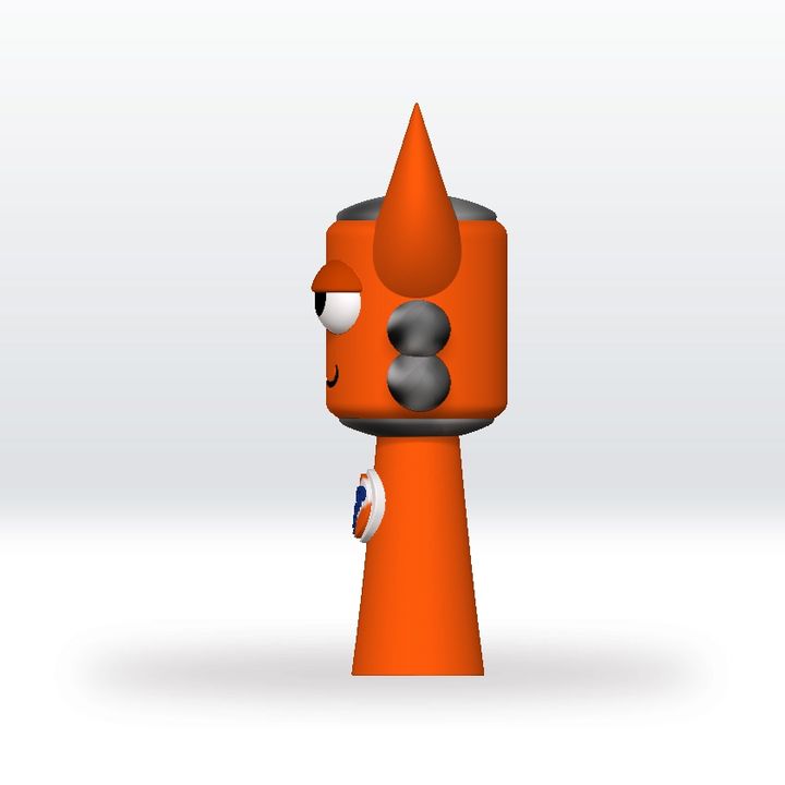 3D Printable Sprunki Fanta STL file 3D Model Character Fanart by FNFLab