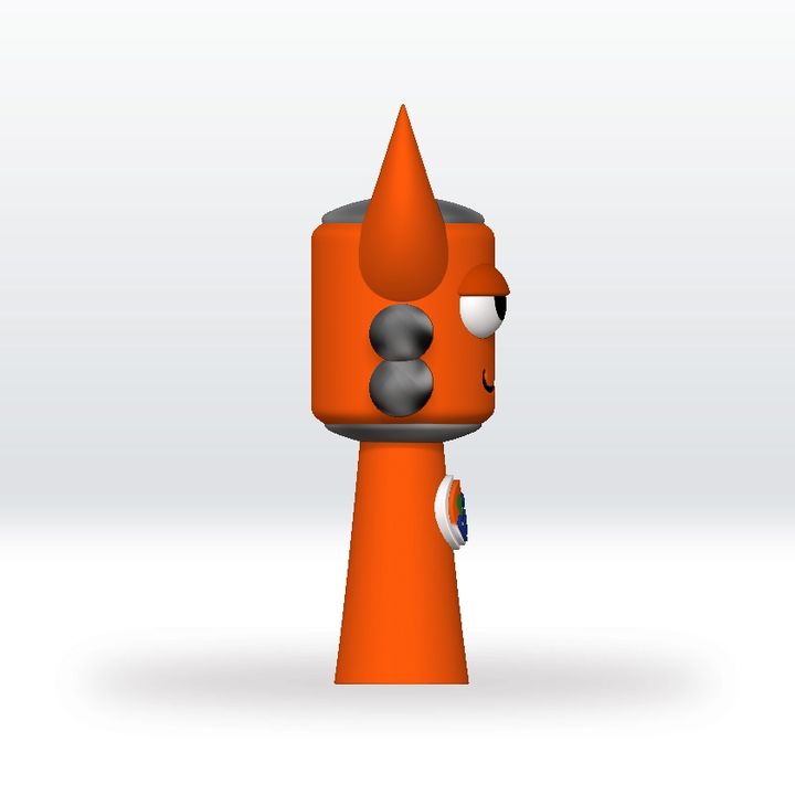 3D Printable Sprunki Fanta STL file 3D Model Character Fanart by FNFLab