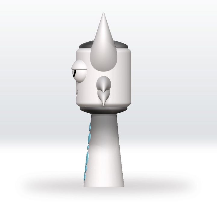 3D Printable Sprunki OC Water STL file 3D Model Character Fanart by FNFLab