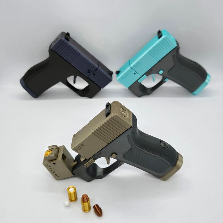 3D Printable Tickler Mini — Shell-ejecting airsoft blaster by Jaatinen3D