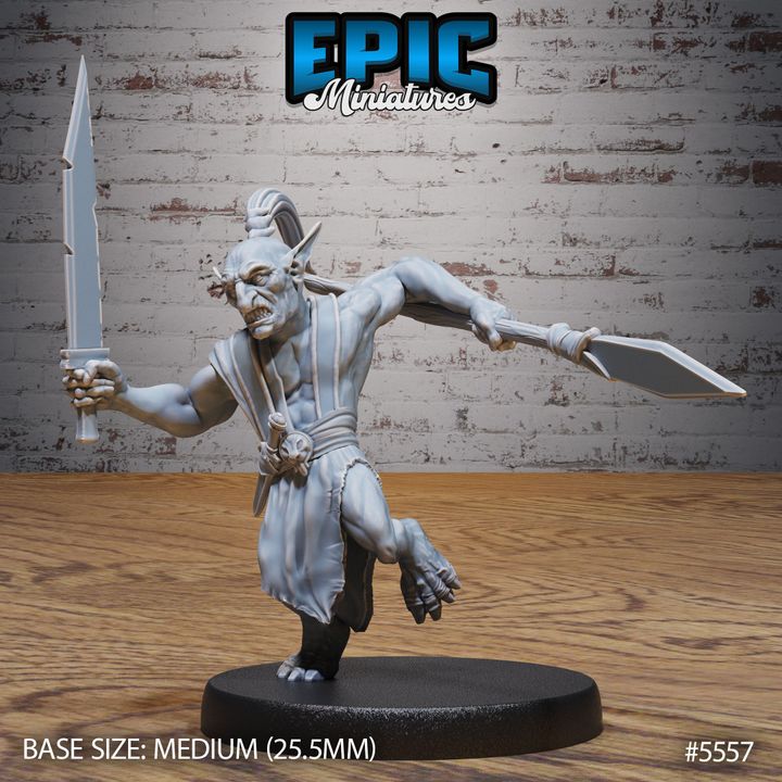 3D Printable Rage Goblin Set / Goblinoid Warrior / Ogre Creature ...
