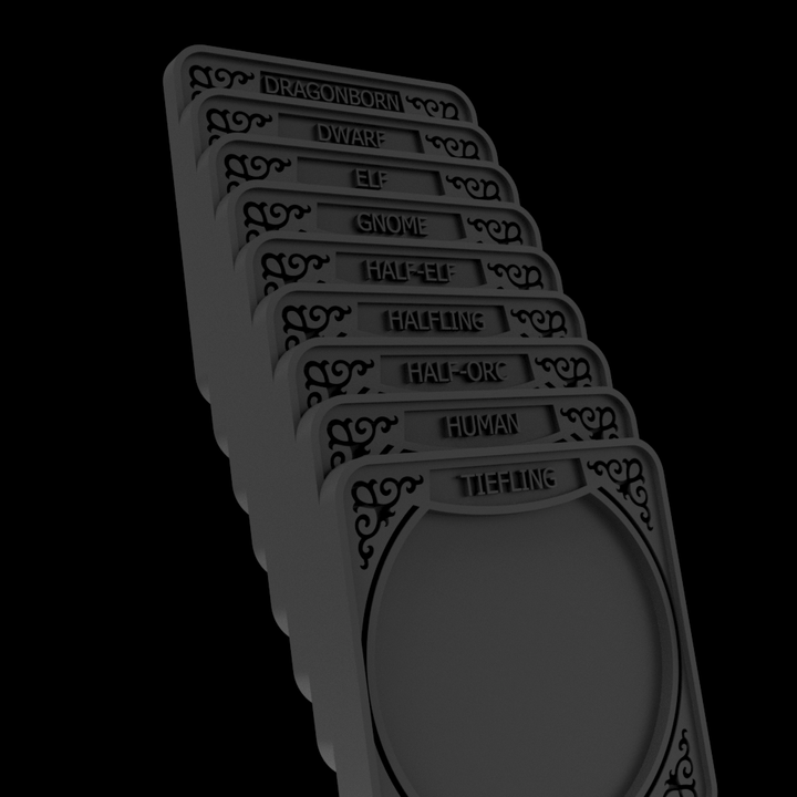 3D Printable The Character Coasters by Markus Moberg