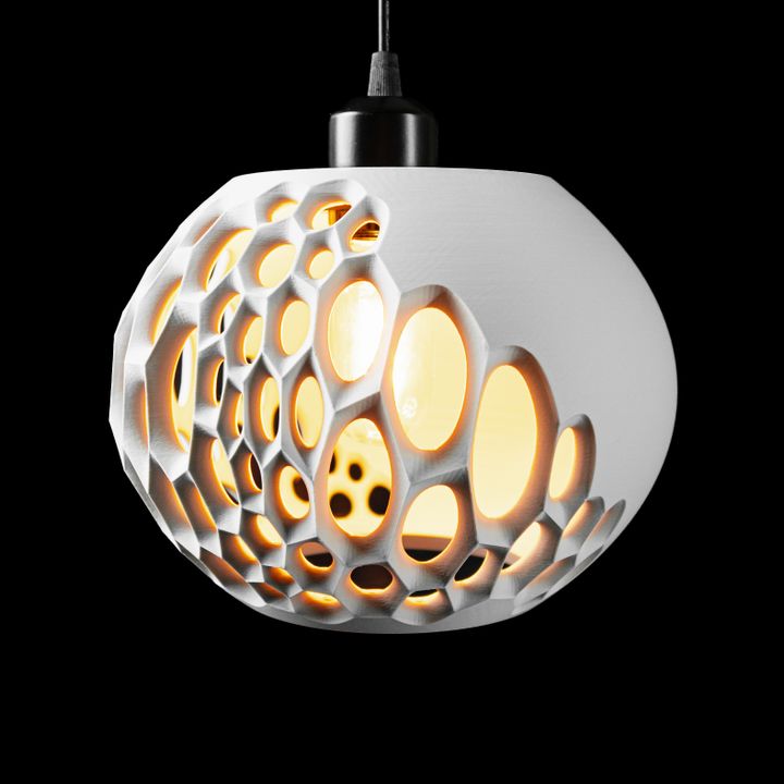 3D Printable Virus Pendant Lamp by MODERN MACHINE by MODERN MACHINE