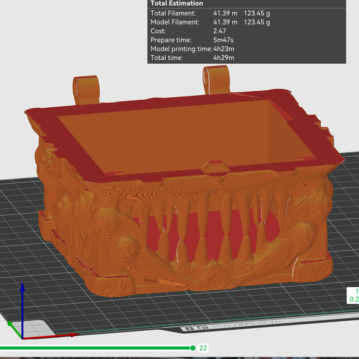 3D Printable Mimic Chest - Dice & Jewelry Box - Flexi Print-in-Place ...