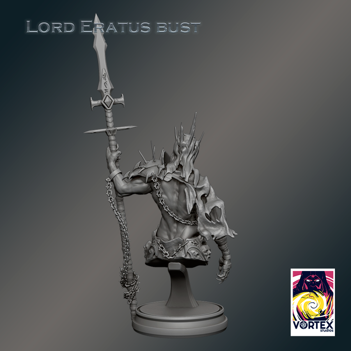 3D Printable Lord of Lost Souls: Eratus - Bust by Vortex Studios