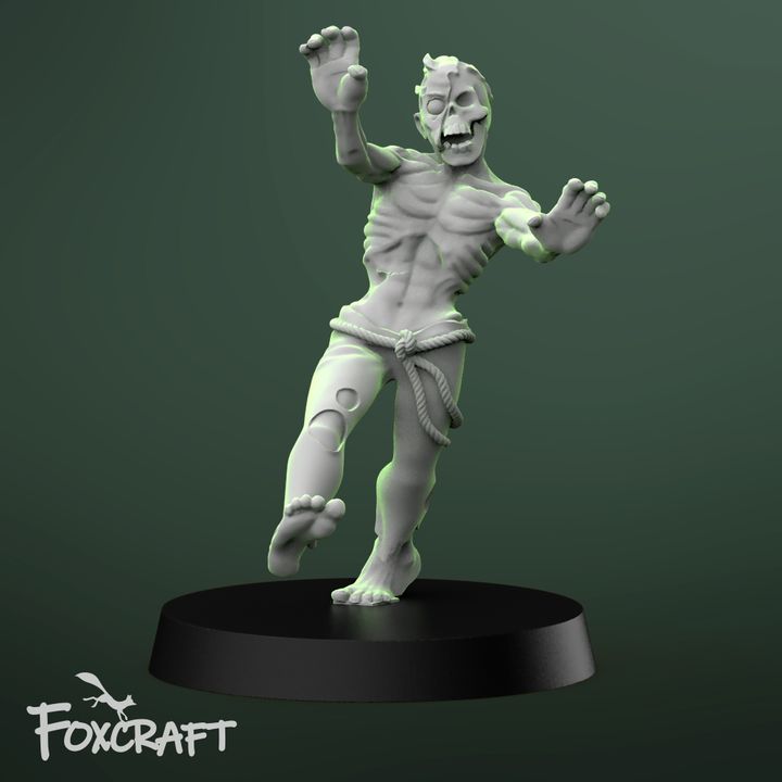 3D Printable Zombie 1 by FoxCraft Creations