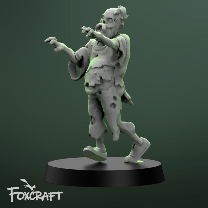 3D Printable Zombie 3 by FoxCraft Creations