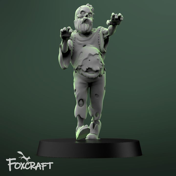 3D Printable Zombie 3 by FoxCraft Creations