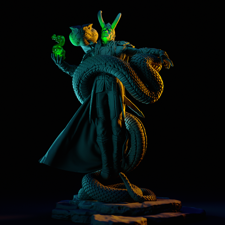 3D Printable LOKI_120mm_Presupported by The Artifact Smiths